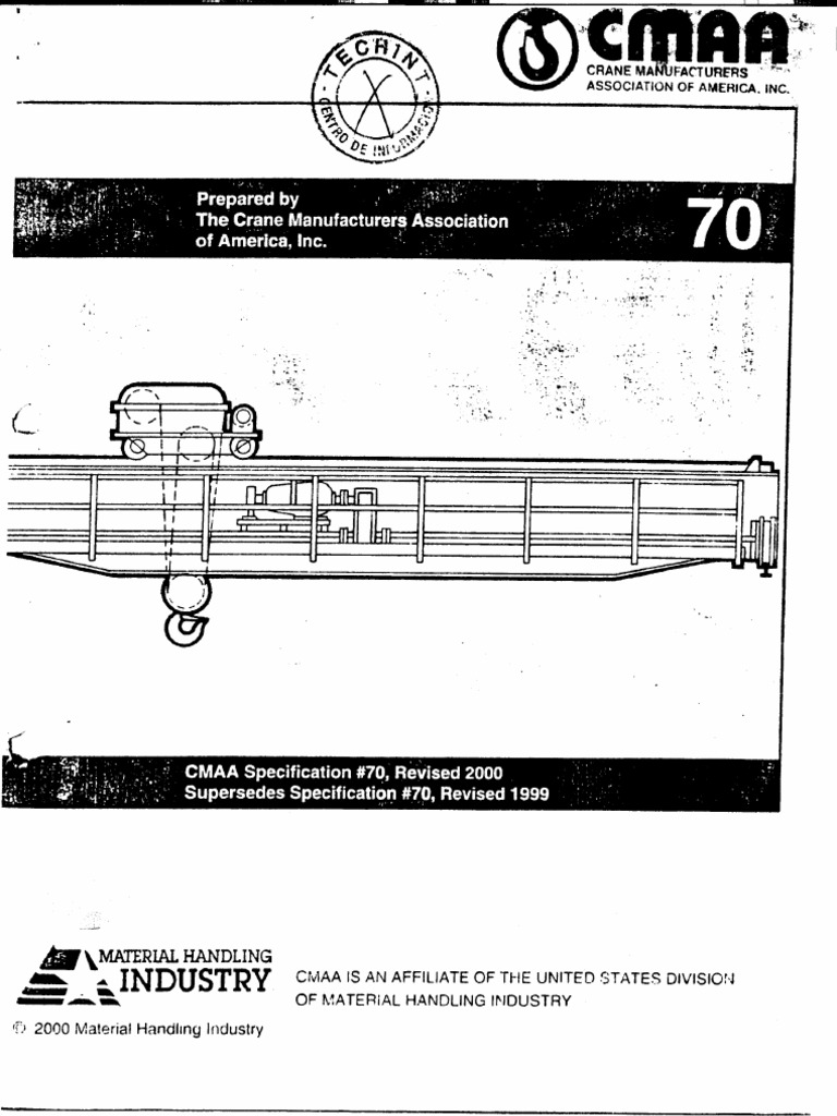 CMAA No.70 (2000) | PDF | Buckling | Crane (Machine)
