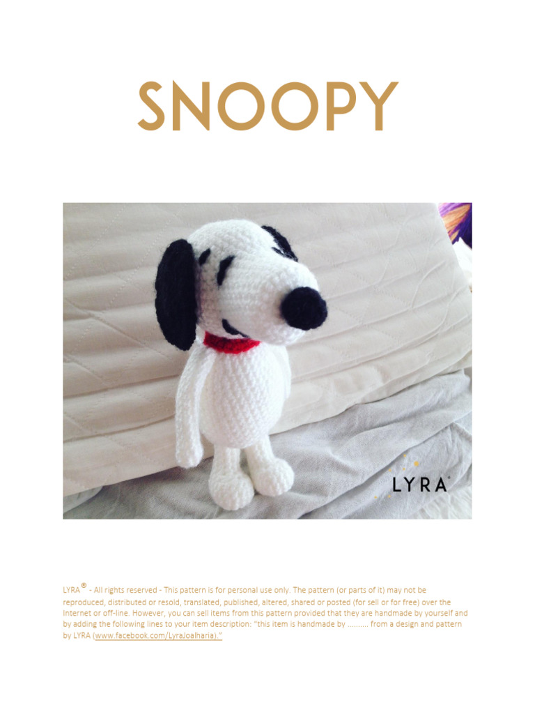 Snoopy EN | PDF | Crochet | Weaving