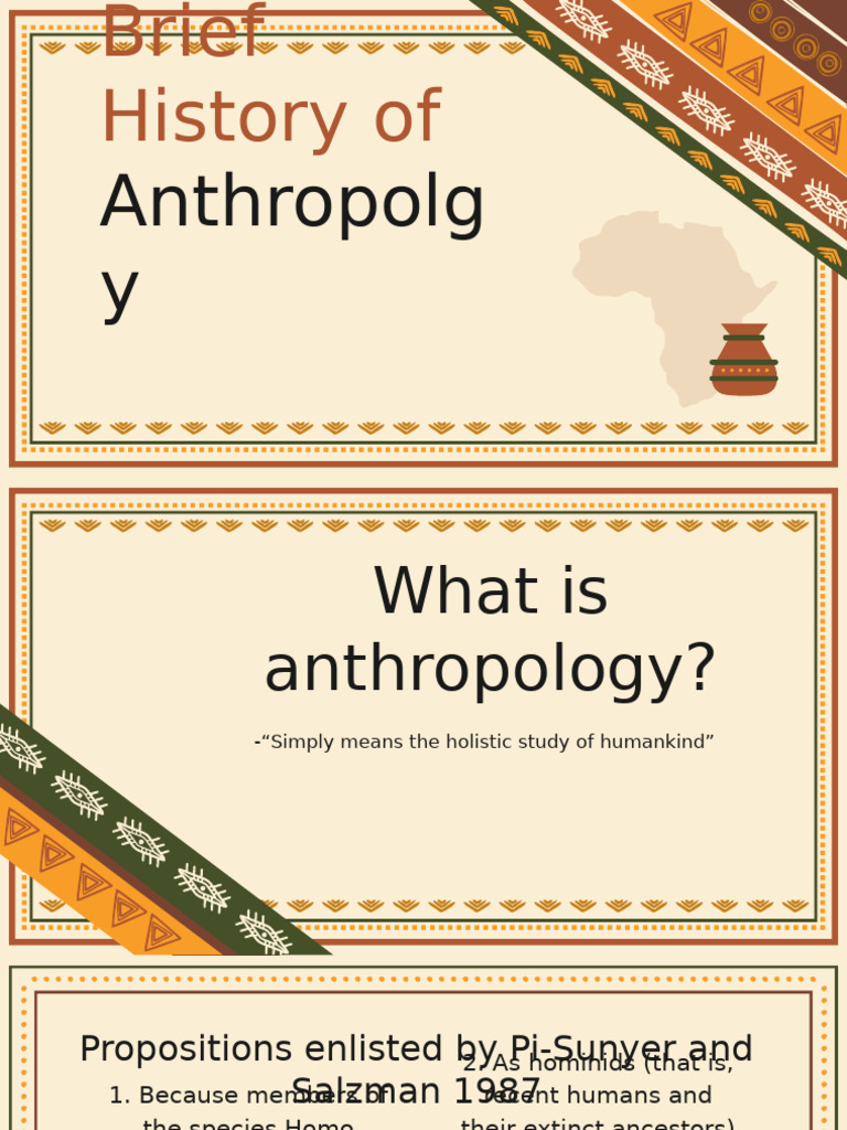 Brief History of Anthropolgy | PDF | Linguistics | Anthropology