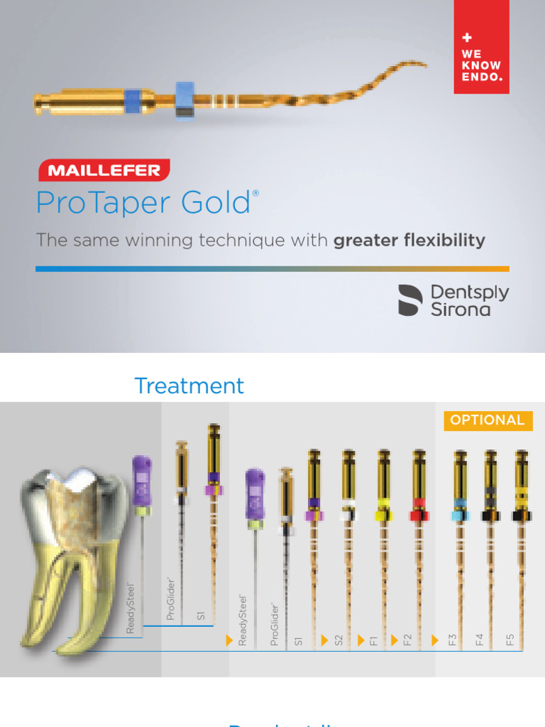 END Document ProTaper Gold Sequence Card | PDF