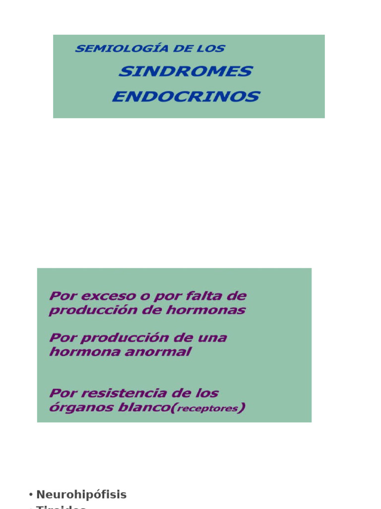 Semio Endocrina | PDF