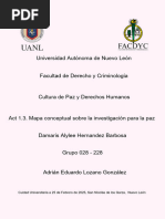 GI - Act 1.3 Mapa Conceptial Sobre La Investigación para La Paz | PDF | Paz | Pacifismo