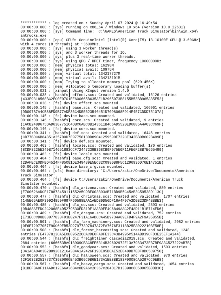 game.log | PDF | Computer Hardware | Computer Architecture