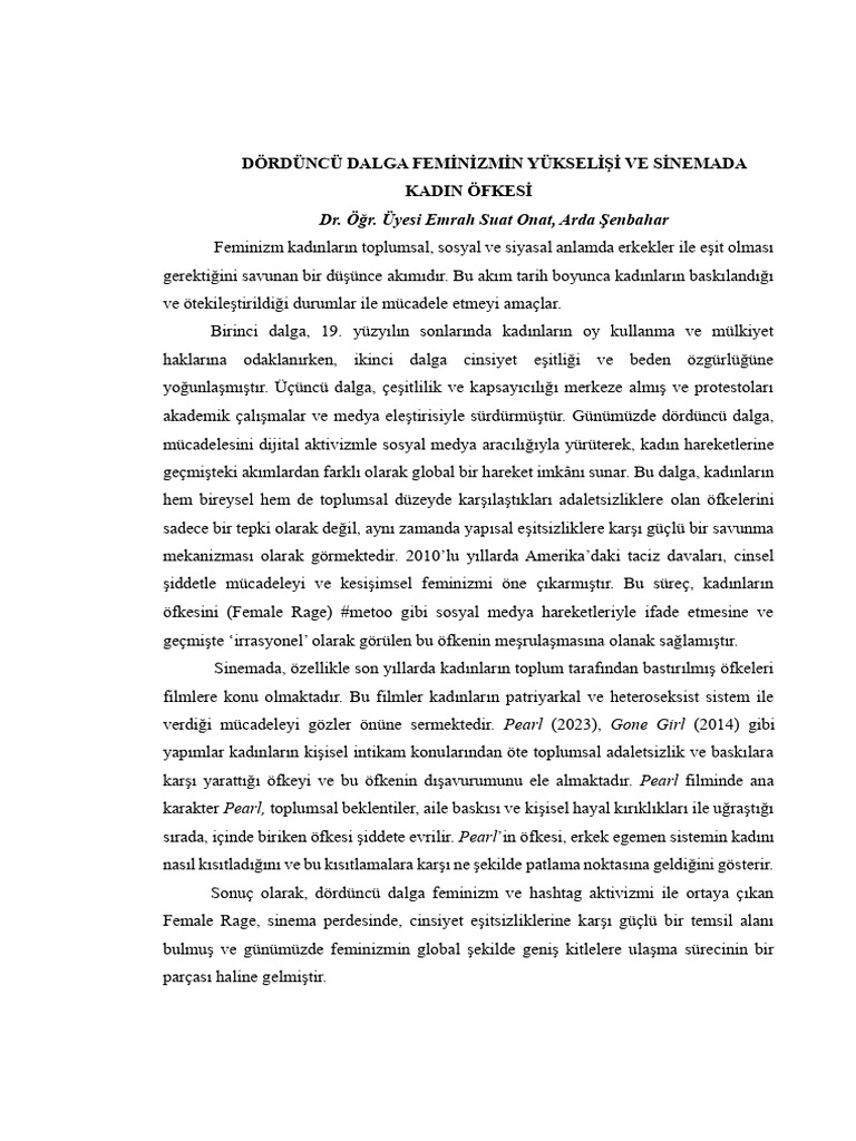 Sempozyum FemRage | PDF