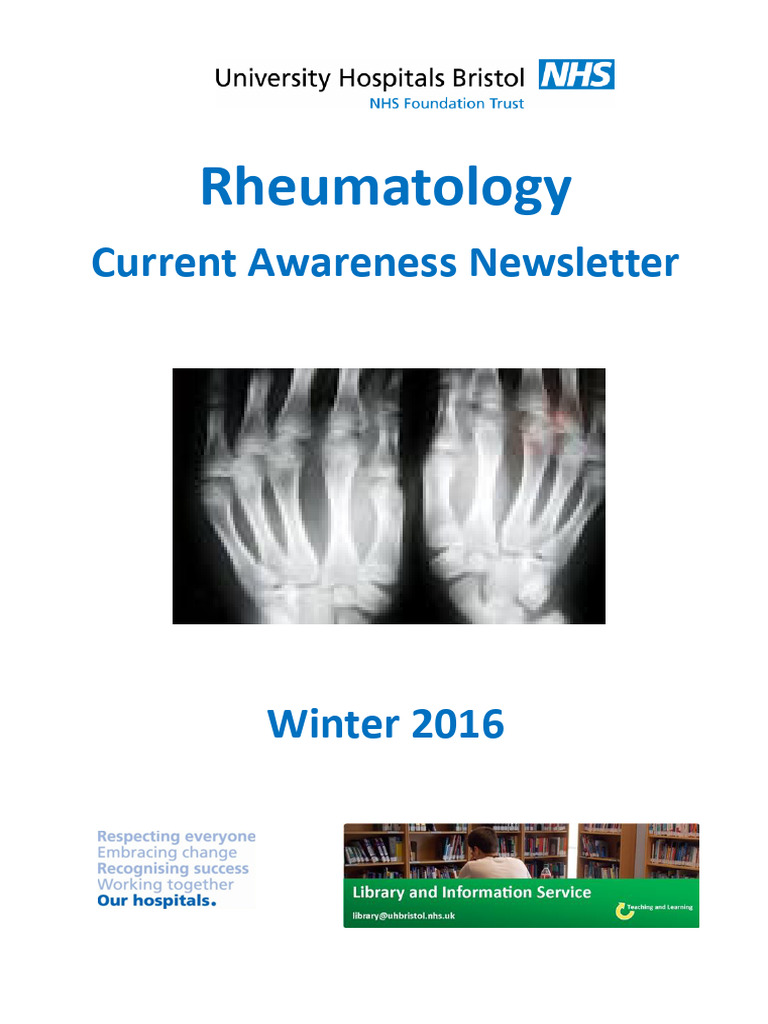Rheumatology Winter 2016 | PDF | Rheumatology | Meta Analysis