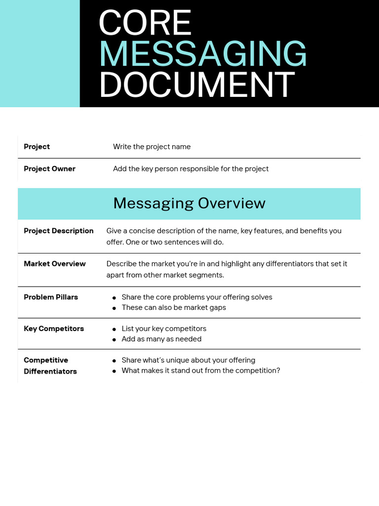 Core Messaging | PDF
