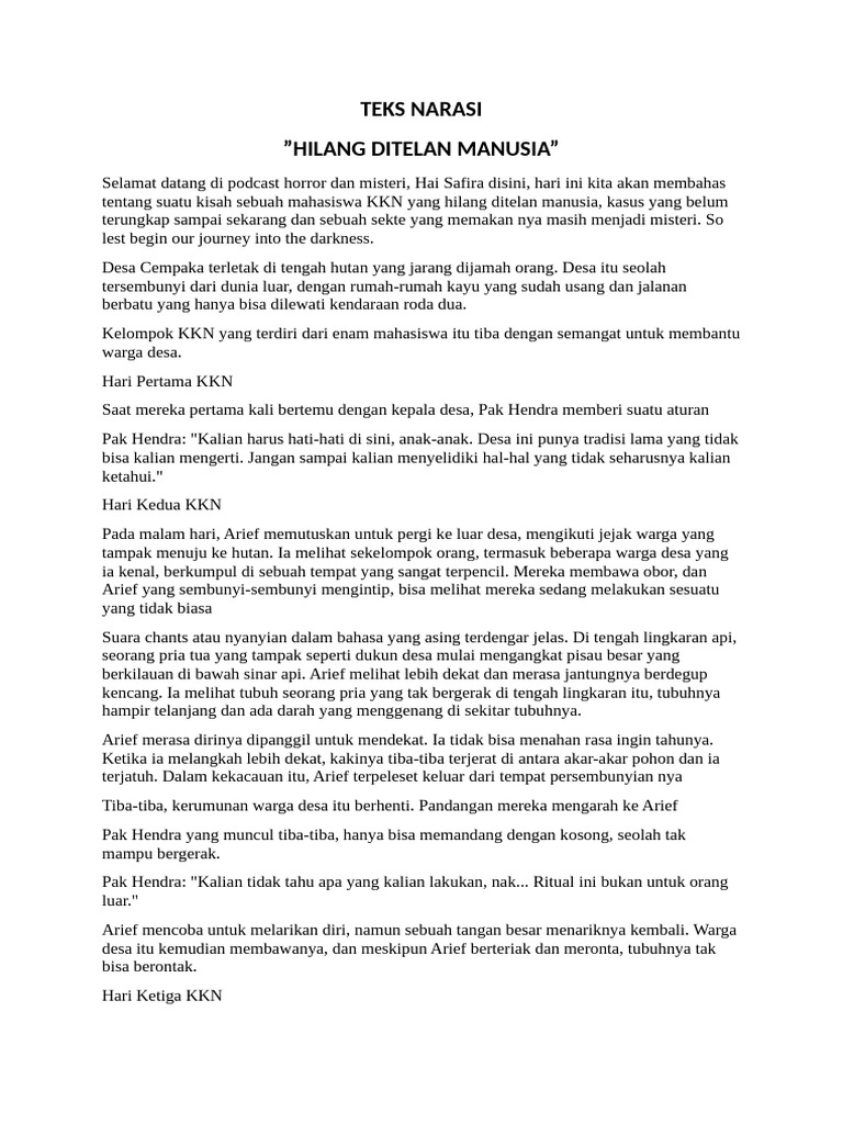 Teks Narasi-1 | PDF