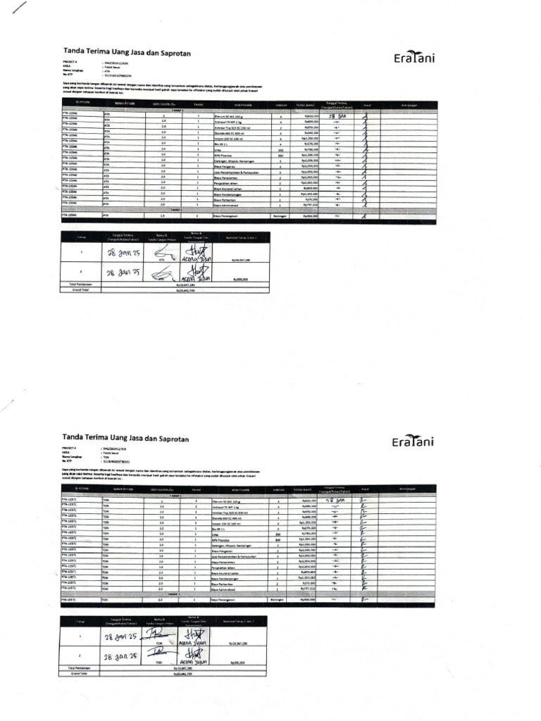 Tanda Terima Project 636 | PDF