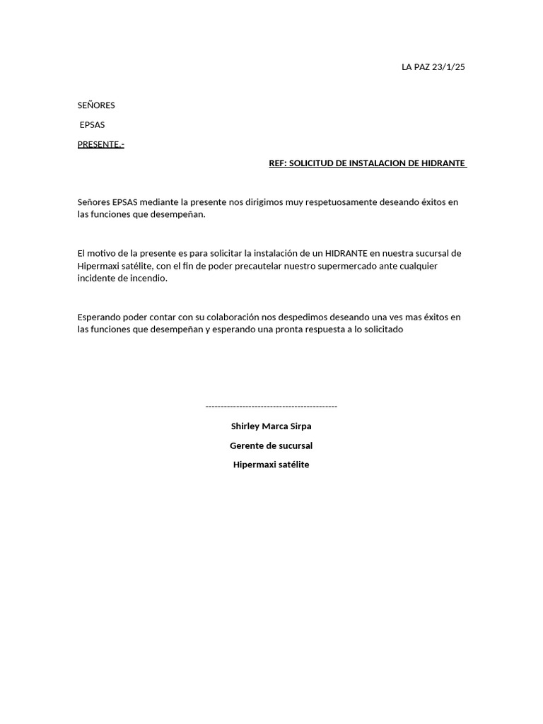 Hidrante Epsas | PDF