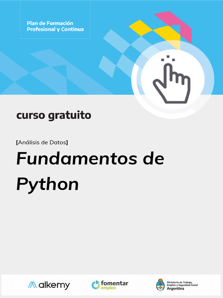 Manual 2.1 - Fundamentos de Python - Análisis de Datos - Min. Trabajo ...