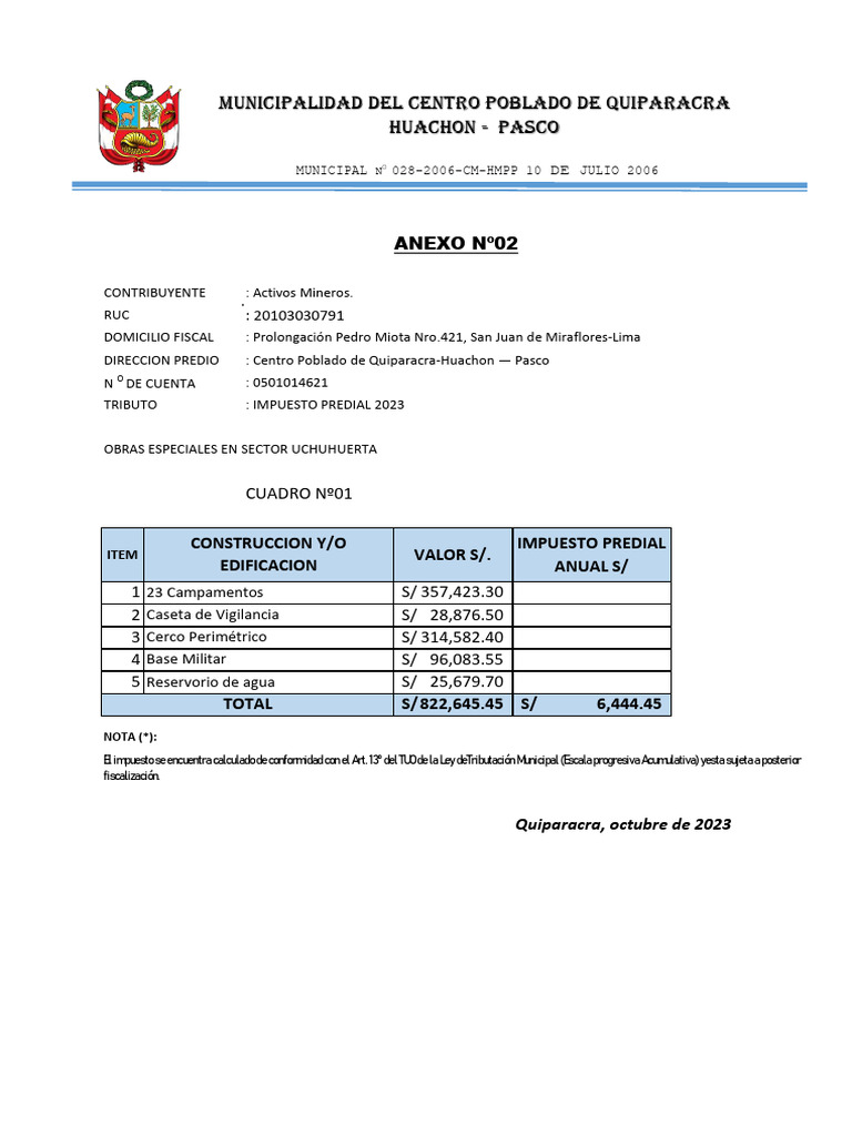 Quiparacra Anexo2 | PDF