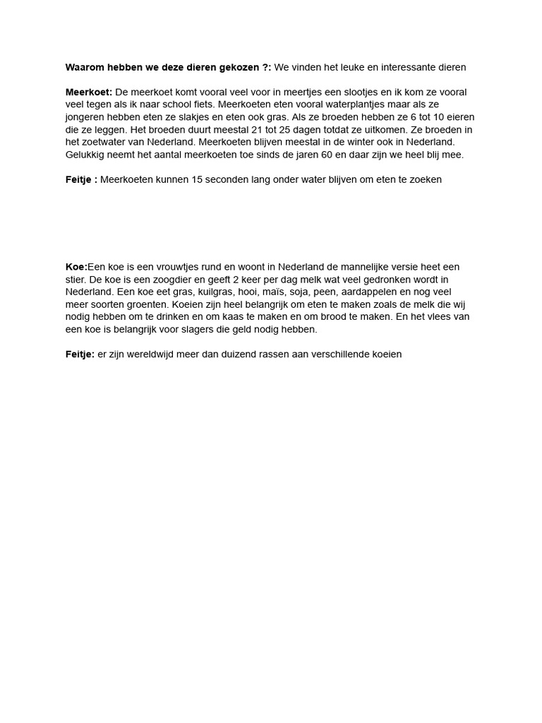 2 Dieren Verslag | PDF