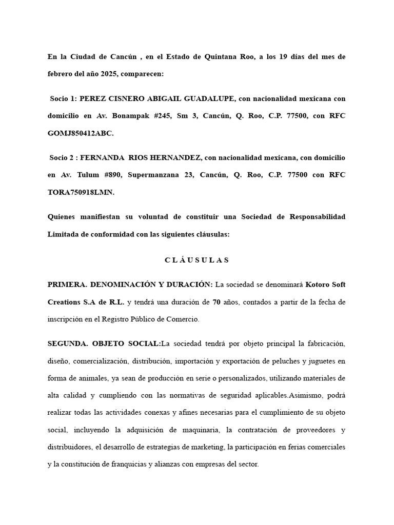 Kotoro Soft Creations | PDF | Sociedad de responsabilidad limitada ...