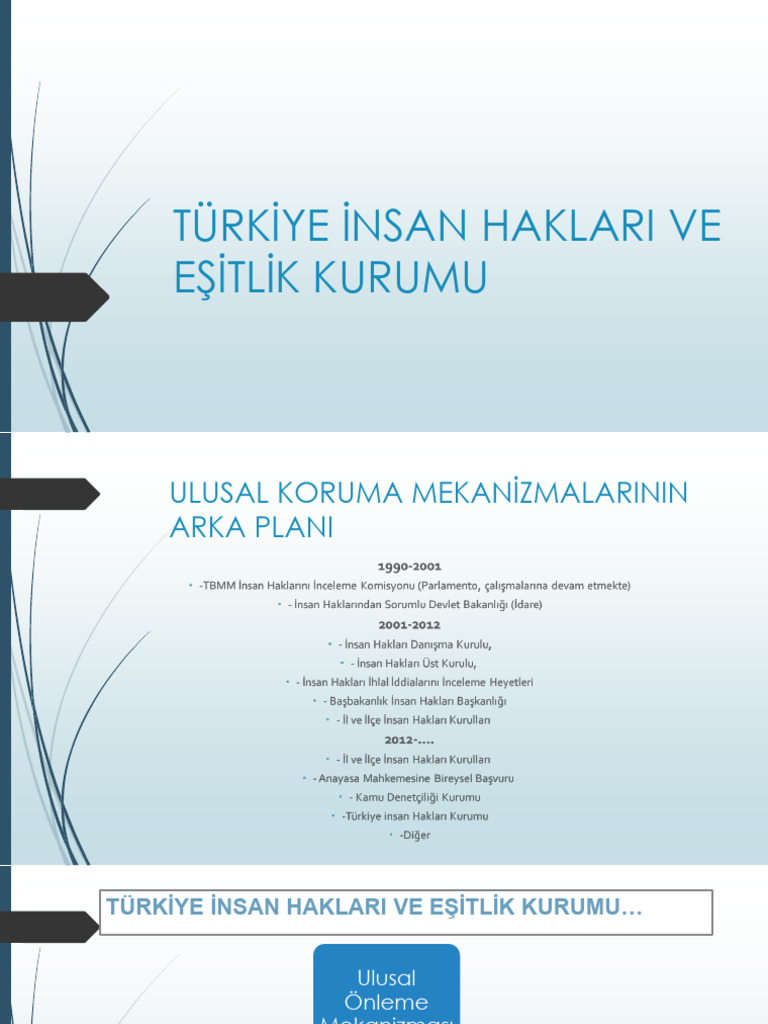 Insan Hakları Kurumu | PDF