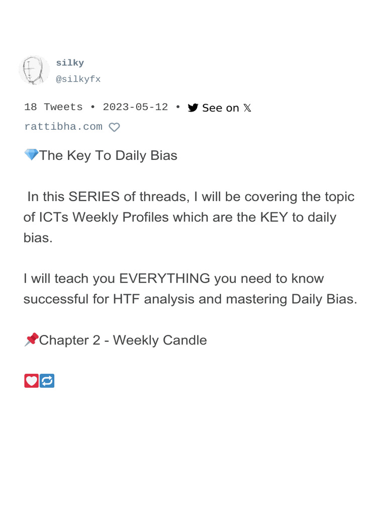 Mastering Daily Bias in Forex Trading | PDF