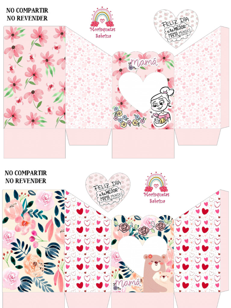 Cajitas Abiertas Dia De La Madre Pdf