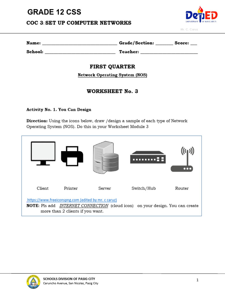 Copy of TVL - CSS 12 - Q1 - DW3 | PDF