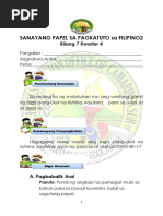 FILIPINO 2 - Pang-Ukol | PDF