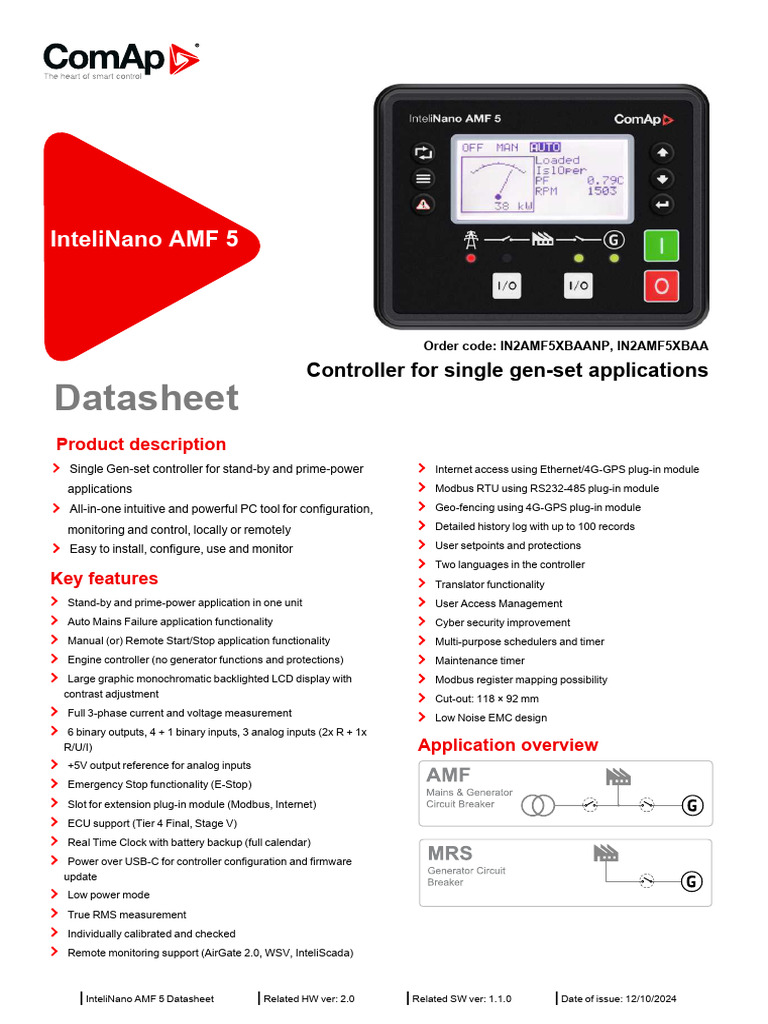 Intelinano Amf 5 Datasheet 2024 - 12 - 10 | PDF | Power Supply ...