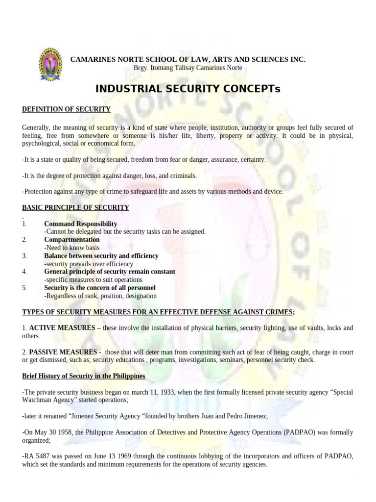 Industrial Security Concepts Module | PDF | Fires | Security Alarm