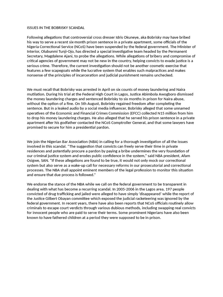 Assignment | PDF | Prison | Crimes