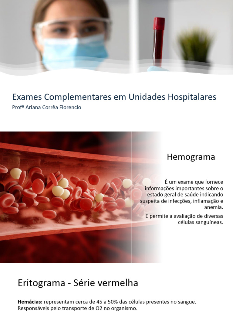 Exames Complementares | PDF | Glóbulo branco | Sangue