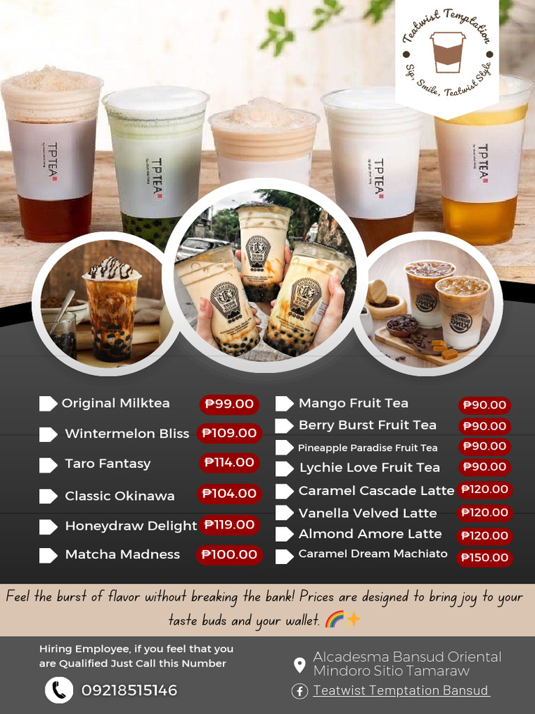 Black and Red Fast Food Restaurant Advertisement Simple Flyer | PDF