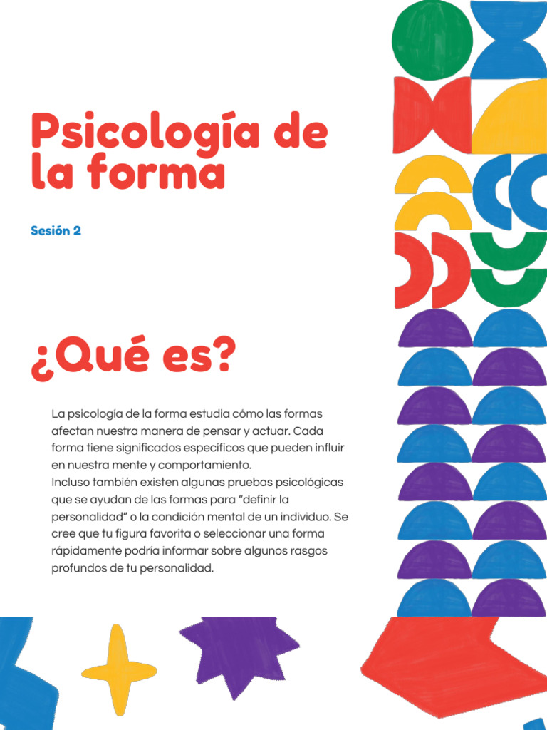 Sesión 2 - Psicología de La Forma | PDF | Mente | Sicología
