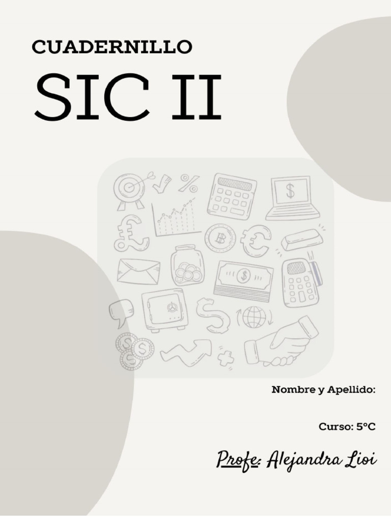 Cuadernillo de SIC II - Alumnos Ale 5C | PDF | Bancos | Cheque