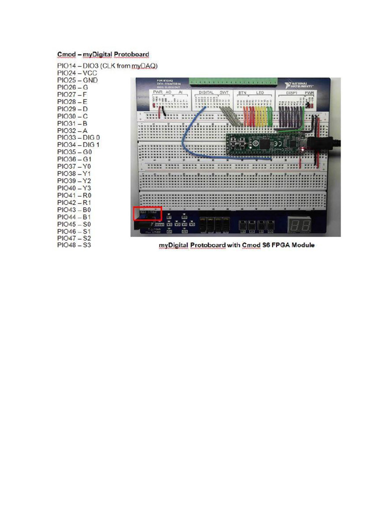 CMOD S6 Pin Configuration | PDF