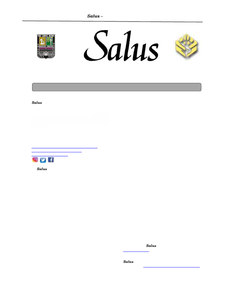 Referencias Redacción. Página 4-Revista Salus- 2023 | PDF | Publicación | Plagio