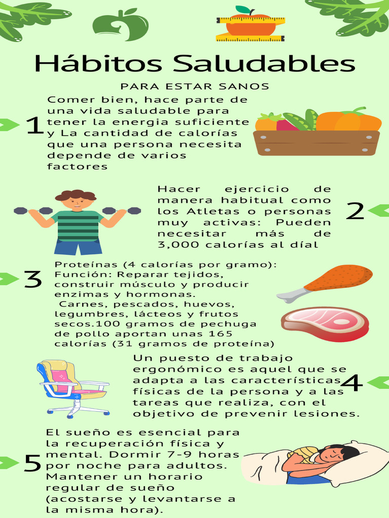Infografia Vida Saludable. | PDF