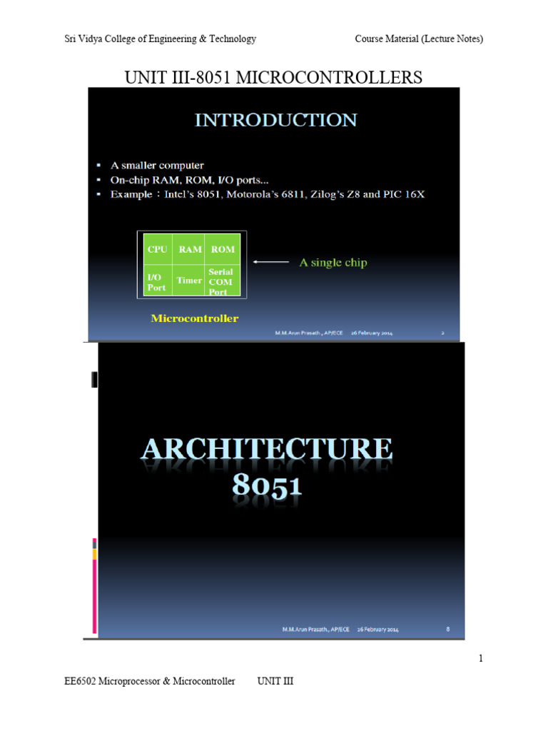 MPMC Unit 3 Notes | PDF | Electrical Engineering | Manufactured Goods