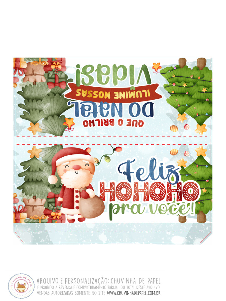 12 Embalagem para Choc 90g (2) - Chuvinha de Papel | PDF