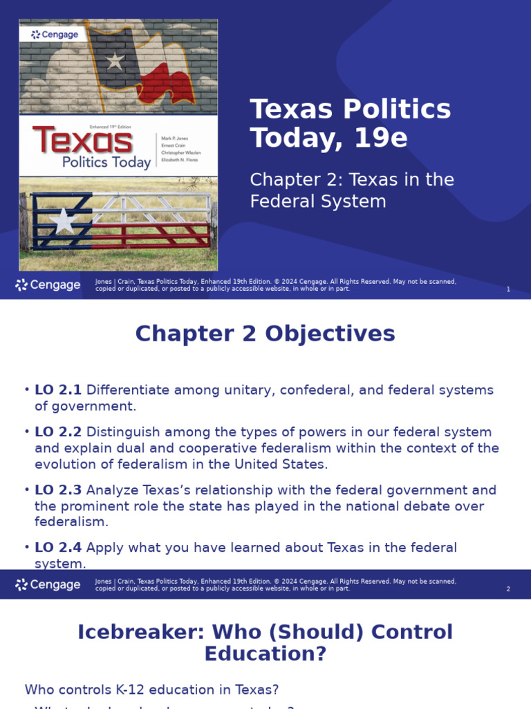 Jones Texas 19e PPT CH02 | PDF | Politics Of The United States ...
