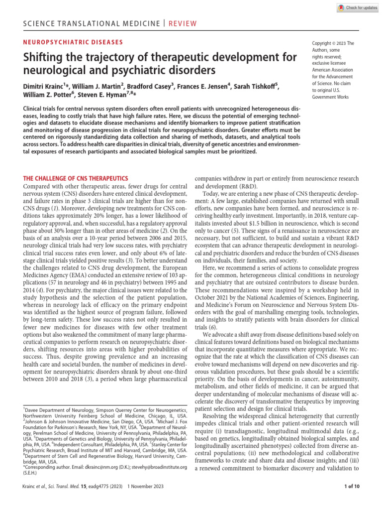 Krainc Et Al | PDF | Genome Wide Association Study | Biomarker