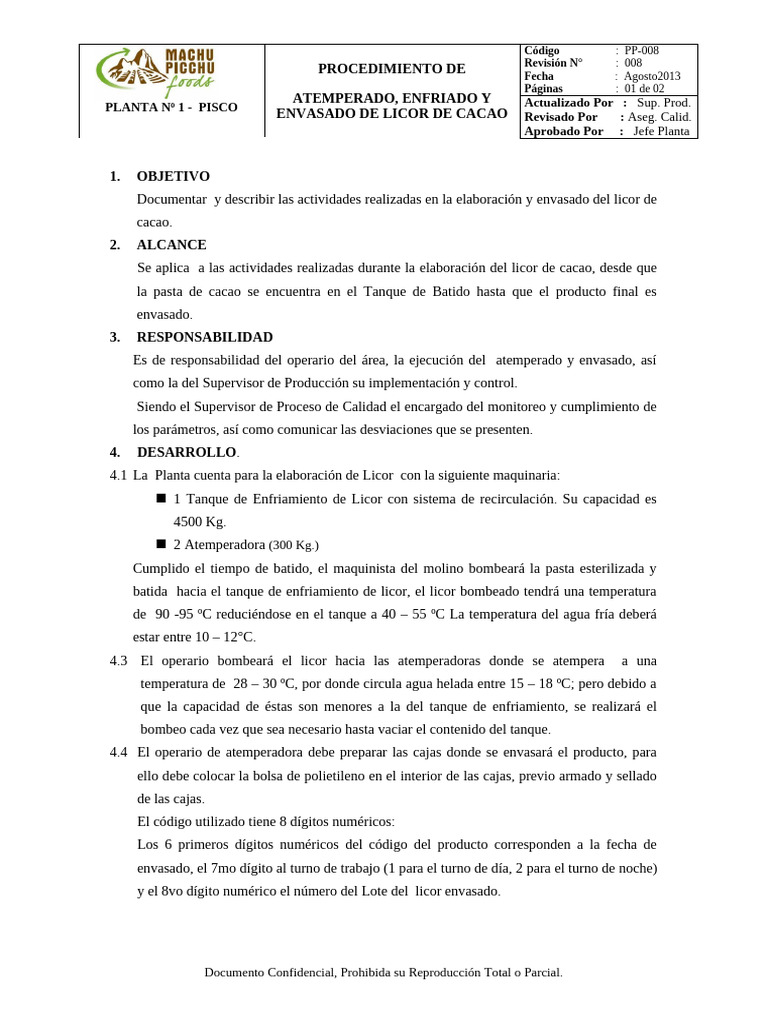 9.-Atemperado-Envasado DE LICOR | PDF