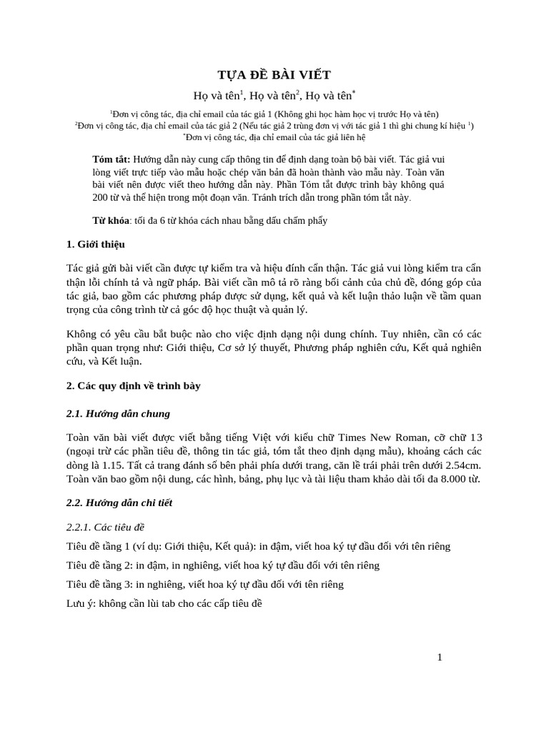 Hoi Thao Khoa NH - Template | PDF