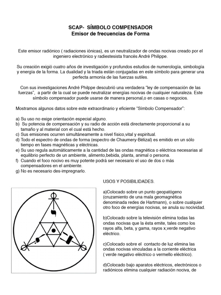 Uso del Símbolo Compensador SCAP | PDF | Espectro electromagnético ...