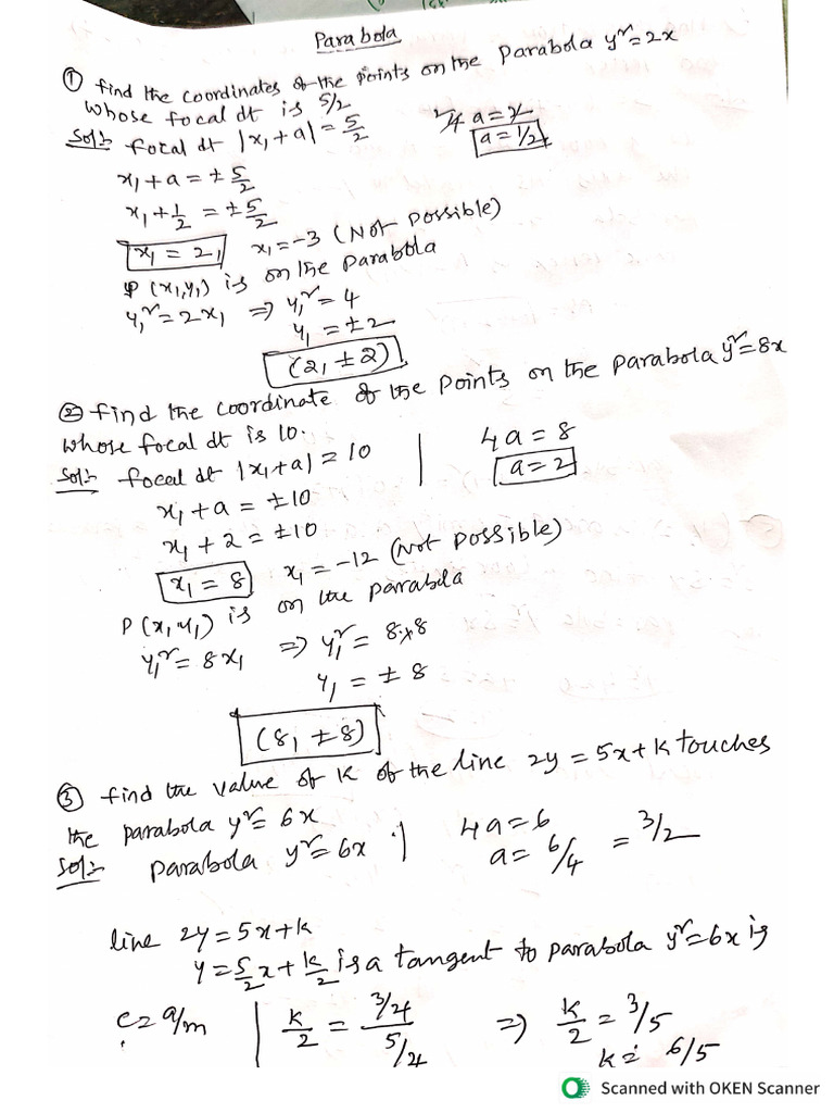 Parabola Vsaqs | PDF