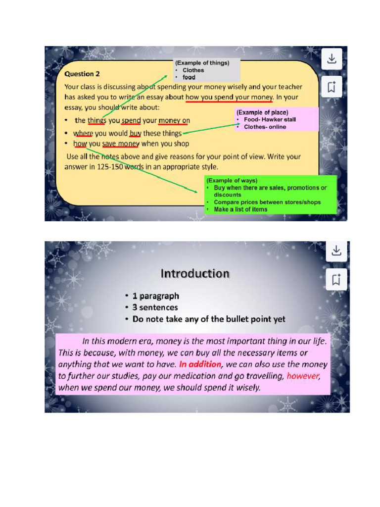 Saving Money Essay | PDF