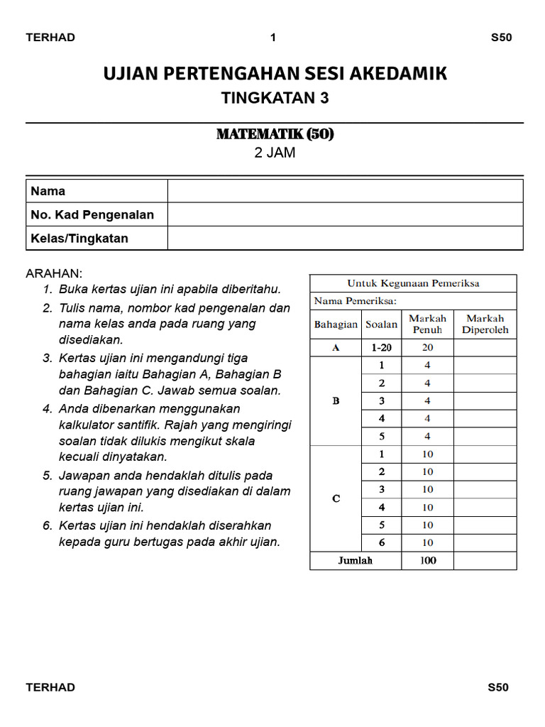 UPSA - MATH F3 | PDF