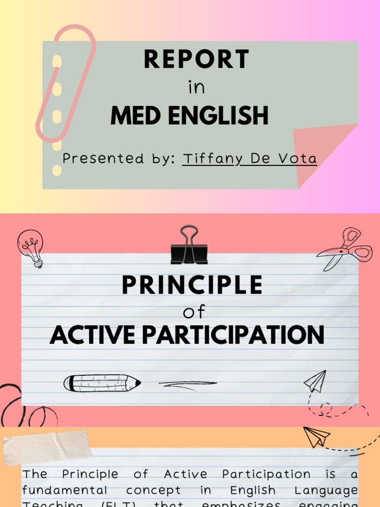 Active Participation in Language Teaching | PDF | Learning | Reinforcement