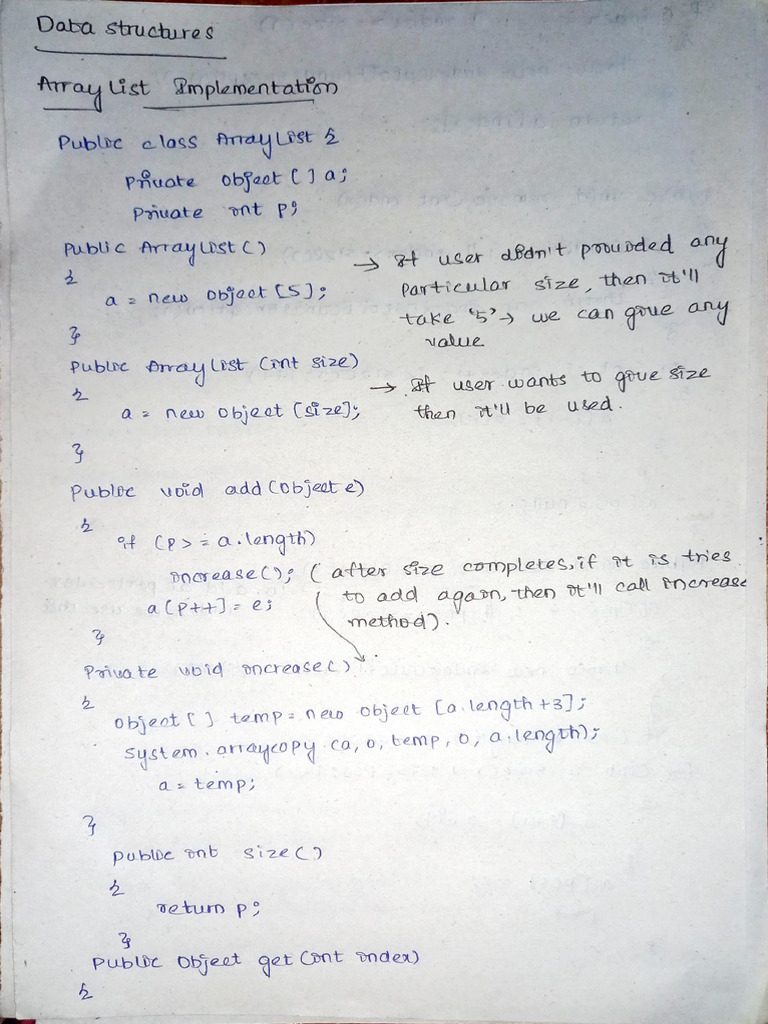 ArrayList and LinkedList Implementation | PDF