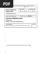 Edexcel iAL Mathematics Formula Book | PDF | Variance | Statistical Theory