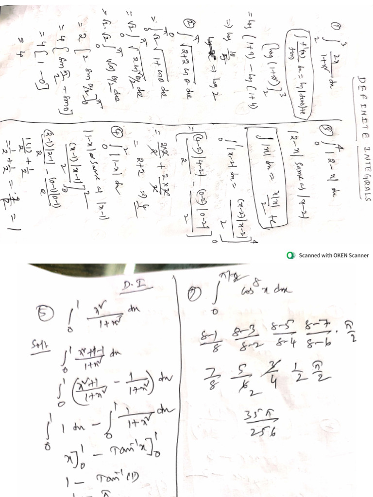 Definite Integration Vsaqs | PDF
