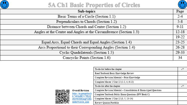 5A Ch1 Basic Properties of Circles-1 | PDF
