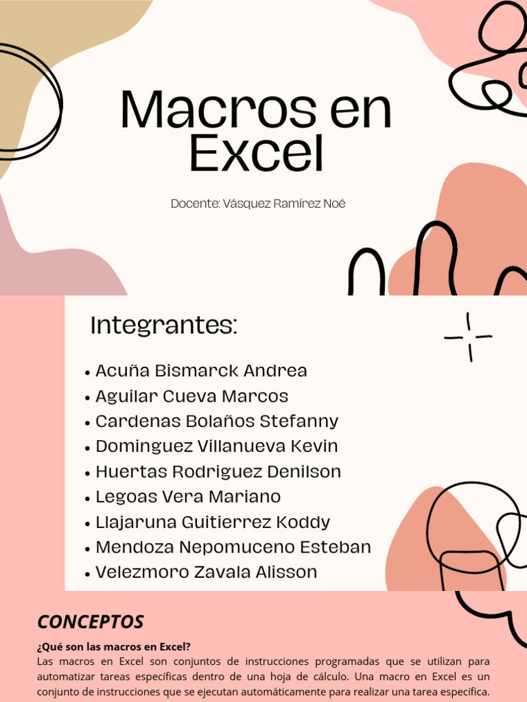 Macros en Excel | PDF | Microsoft Excel | Macro (informática)