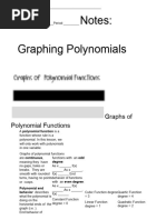 Graphing Polynomials CHEAT SHEET | PDF