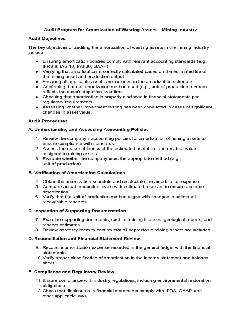 MINING | PDF | Audit | International Financial Reporting Standards